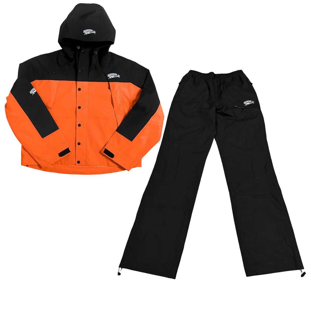 RoughPlay🩹Water resistance track suit (ORNG) – The Hut BX NYC